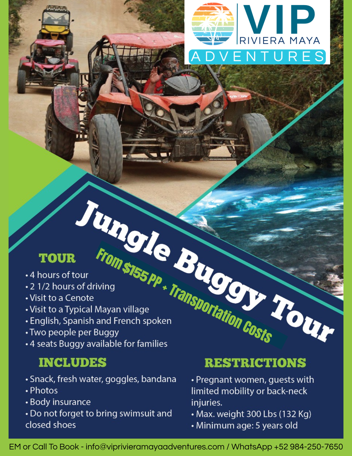 Jungle Buggy Tour - Vip Riviera Maya Group